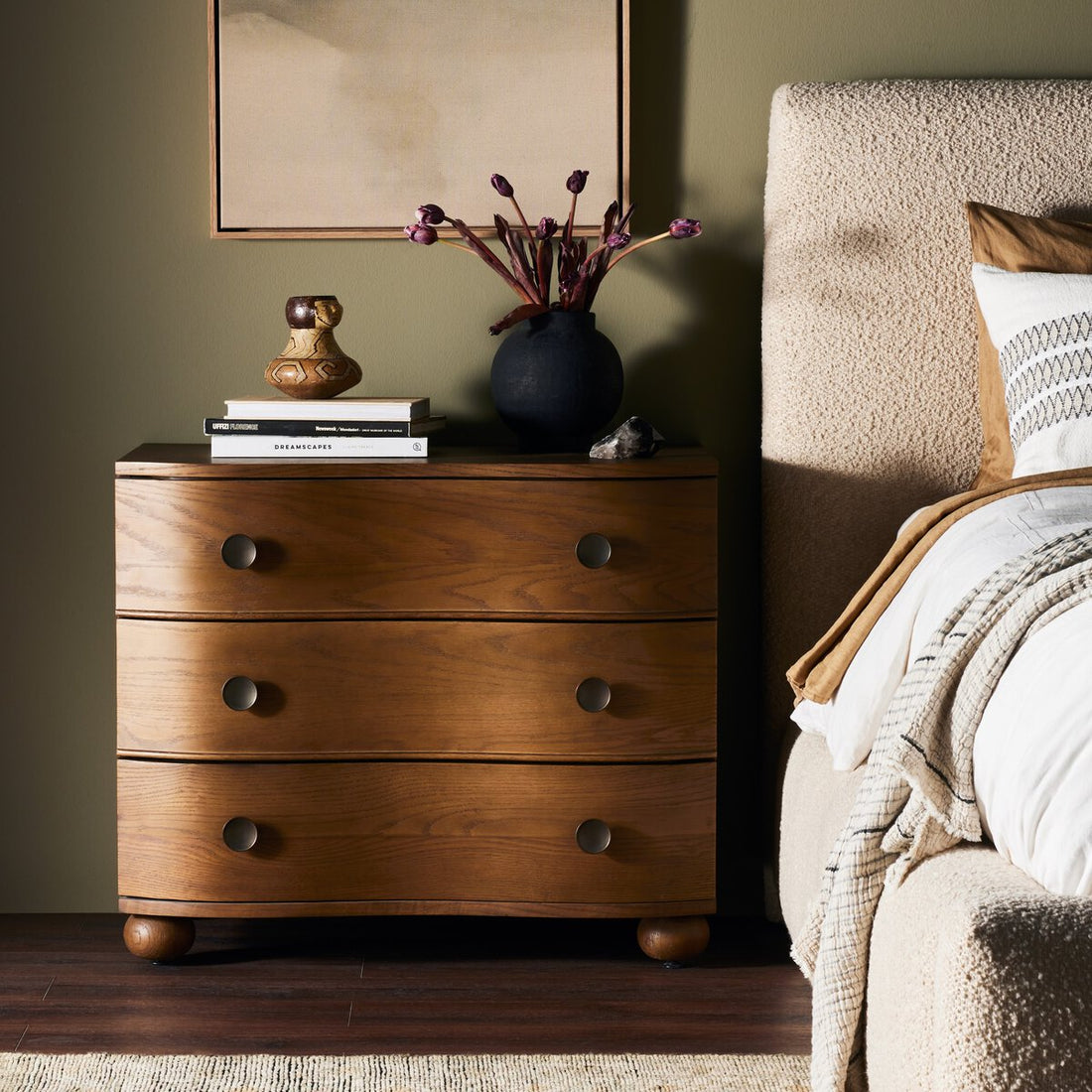 Tigue Solid Oak Nightstand – The Mint Julep
