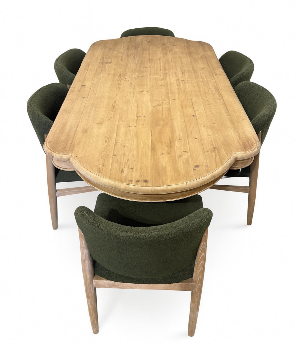 Dylan Rounded Edge Dining Table 7’ (Natural) – The Mint Julep