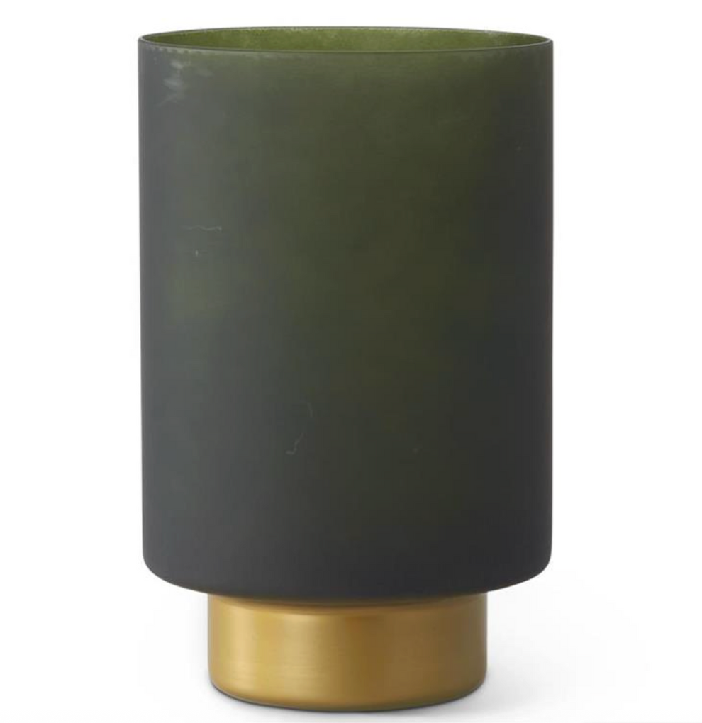 Frosted Green Glass Containers w/ Gold Base (Various Styles) – The Mint ...