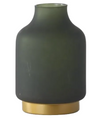 Frosted Green Glass Containers w/ Gold Base (Various Styles) – The Mint ...