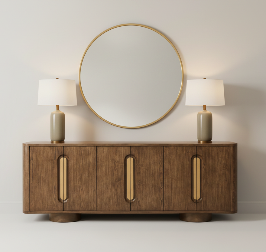 Adler 6 Door Sideboard – The Mint Julep