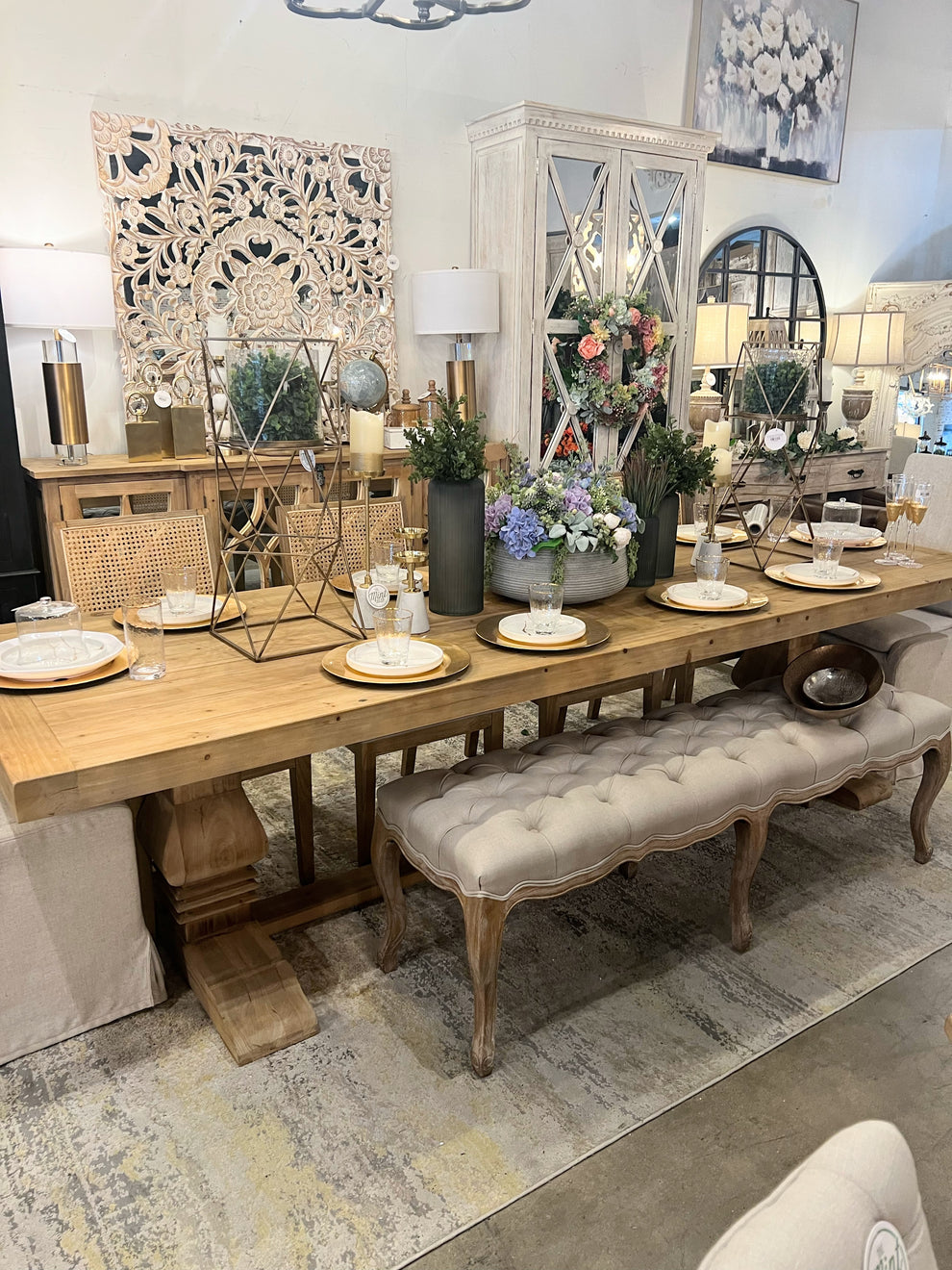 Denver 10' Solid Elm Dining Table – The Mint Julep